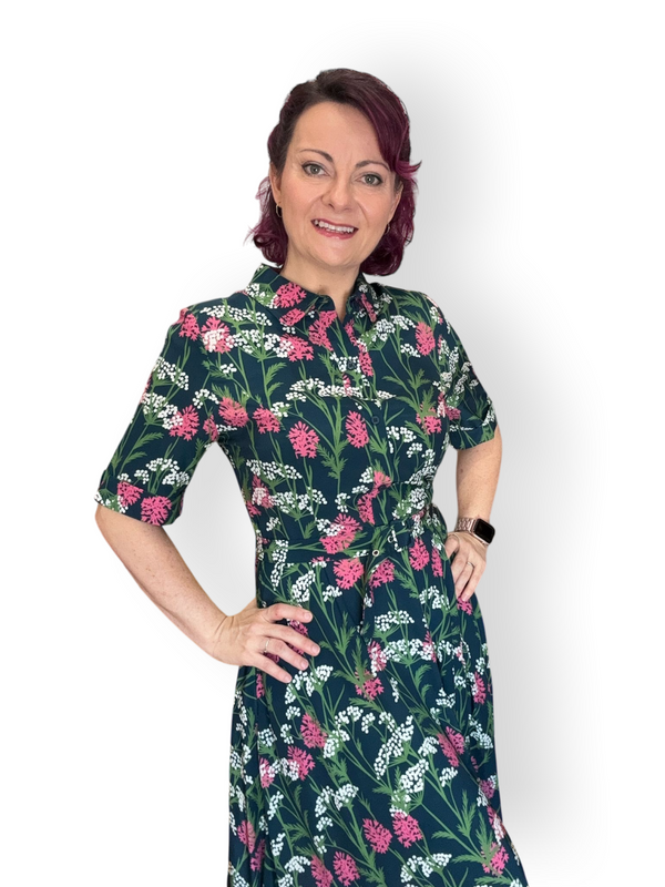 Audrey Dress - Floral Bliss (clearance sale) – Origami Doll